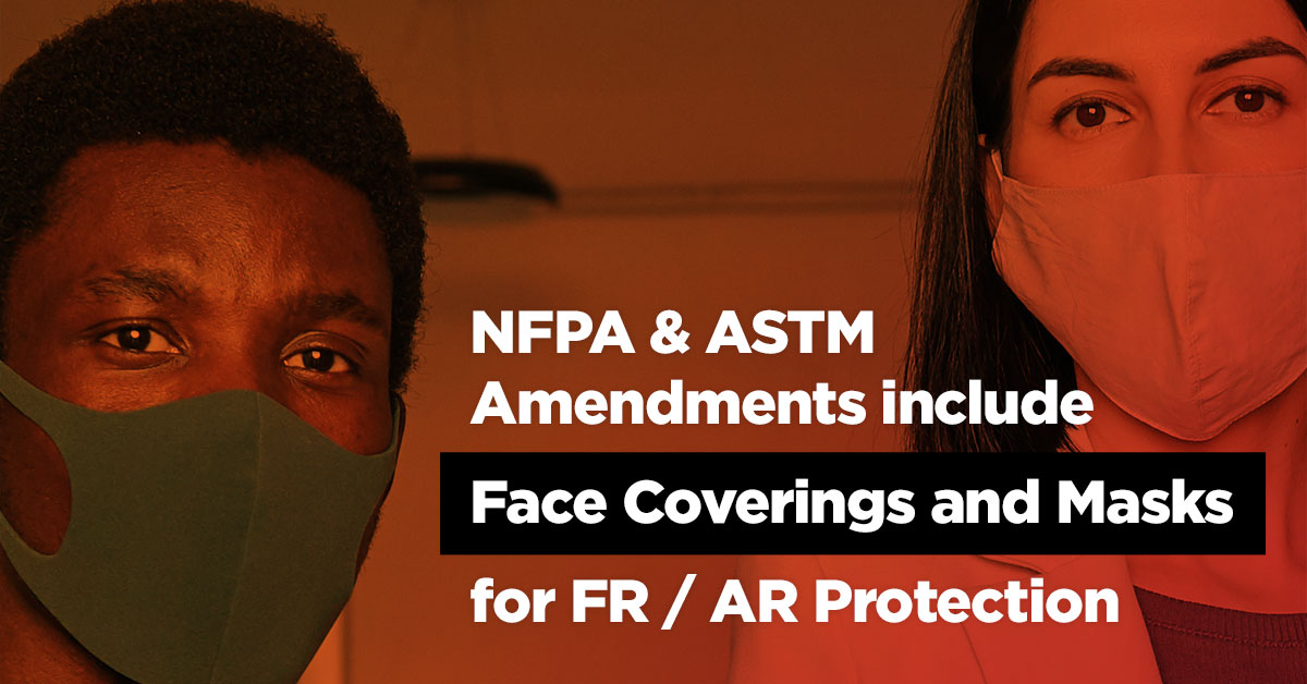 FR Face Coverings: NFPA 2112 & ASTM F1506 Standards Explained